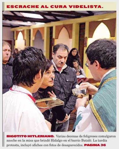 Bolazos de los medios: Bigotes para el cura facho