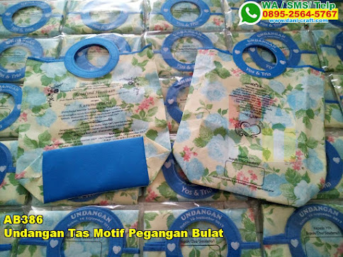 Undangan Tas Motif Pegangan Bulat | Souvenir Pernikahan