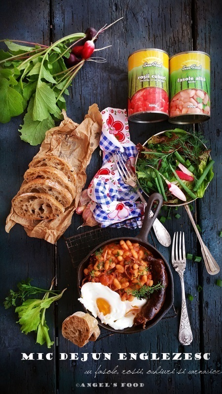 Angel's food: Mic dejun englezesc cu fasole, rosii, ochiuri moi si ...