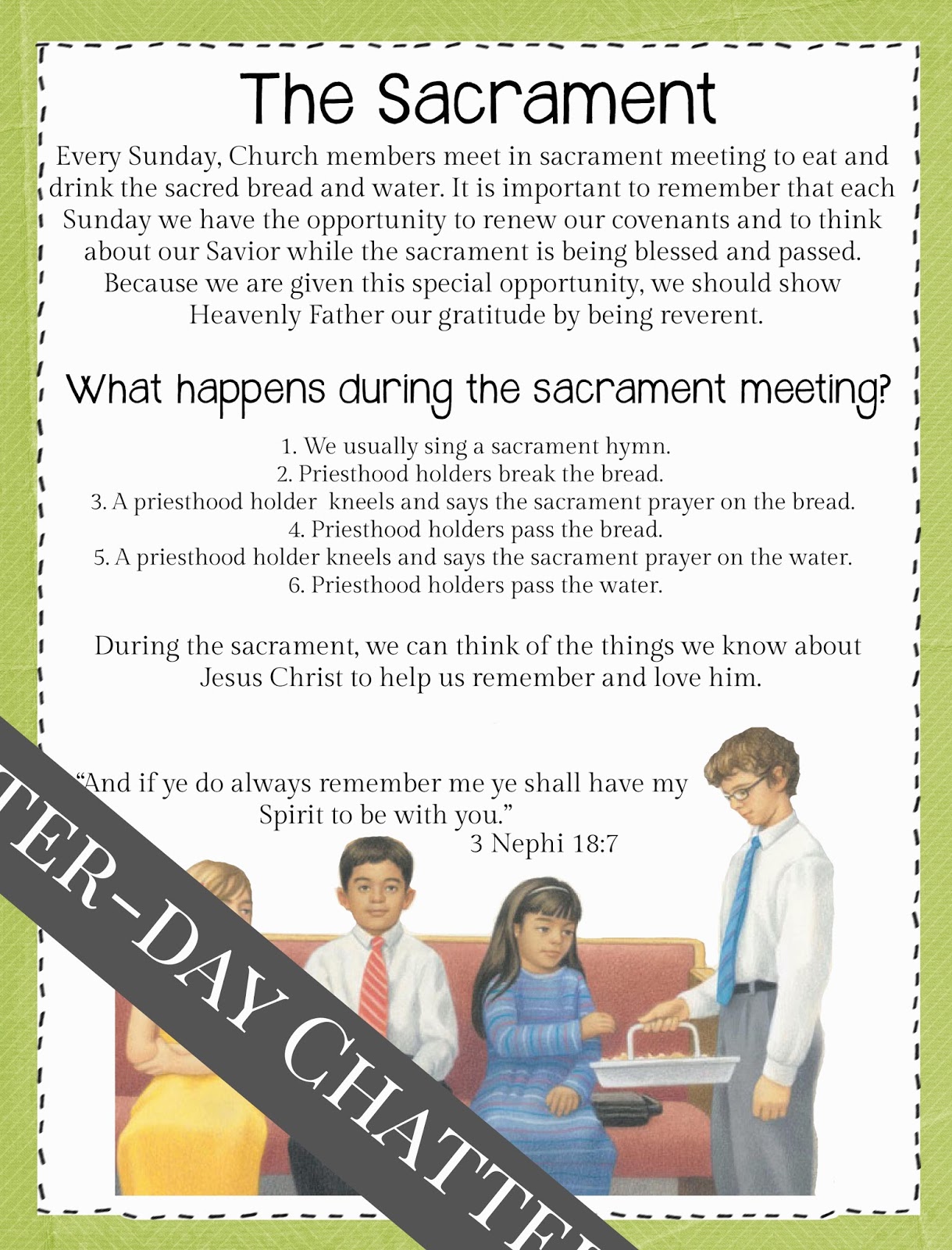 Latter-day Chatter: Primary 3, Lesson 32