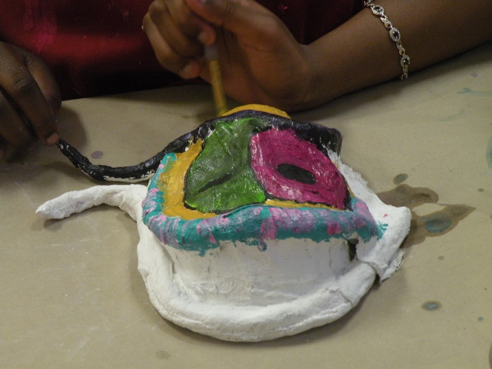 The New Adventures of Old Ms. B.: Plaster Gauze Masks