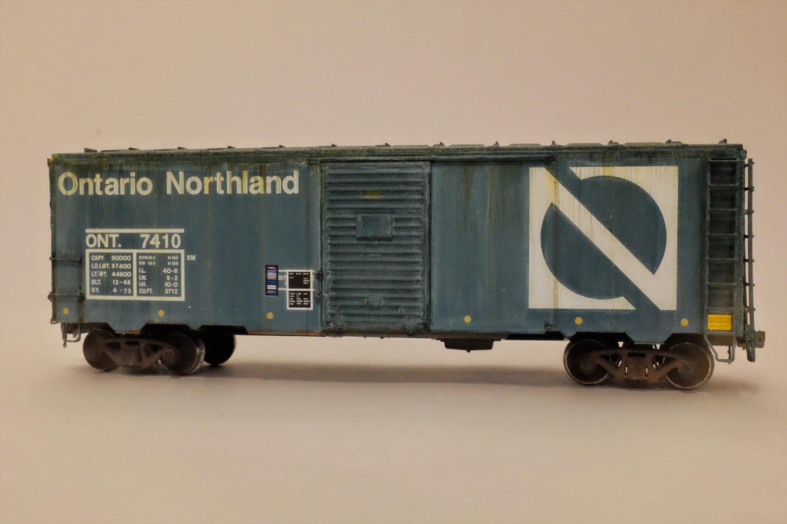 Algonquin Railway: ONTARIO NORTHLAND BOXCAR 40' ft 7140