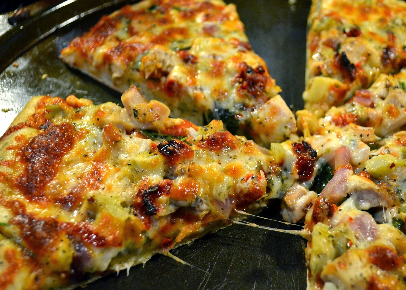 The No Pressure Cooker: Chicken and Veggie TJ's Pizza