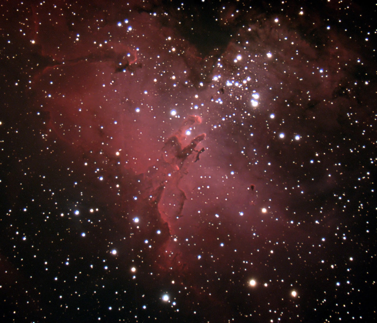 The World of Astronomy: M16 - The Eagle Nebula in Serpens 22-Apr-2017