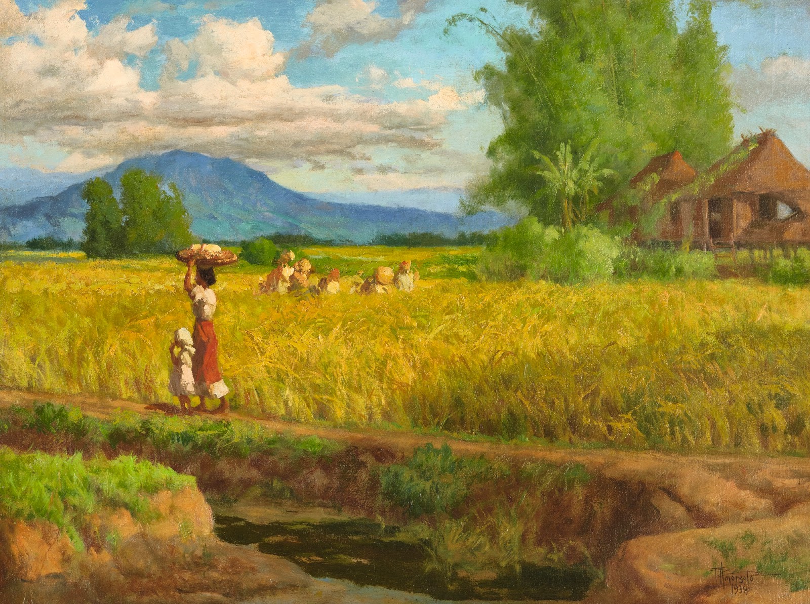 planting rice by fernando amorsolo - philippin news collections