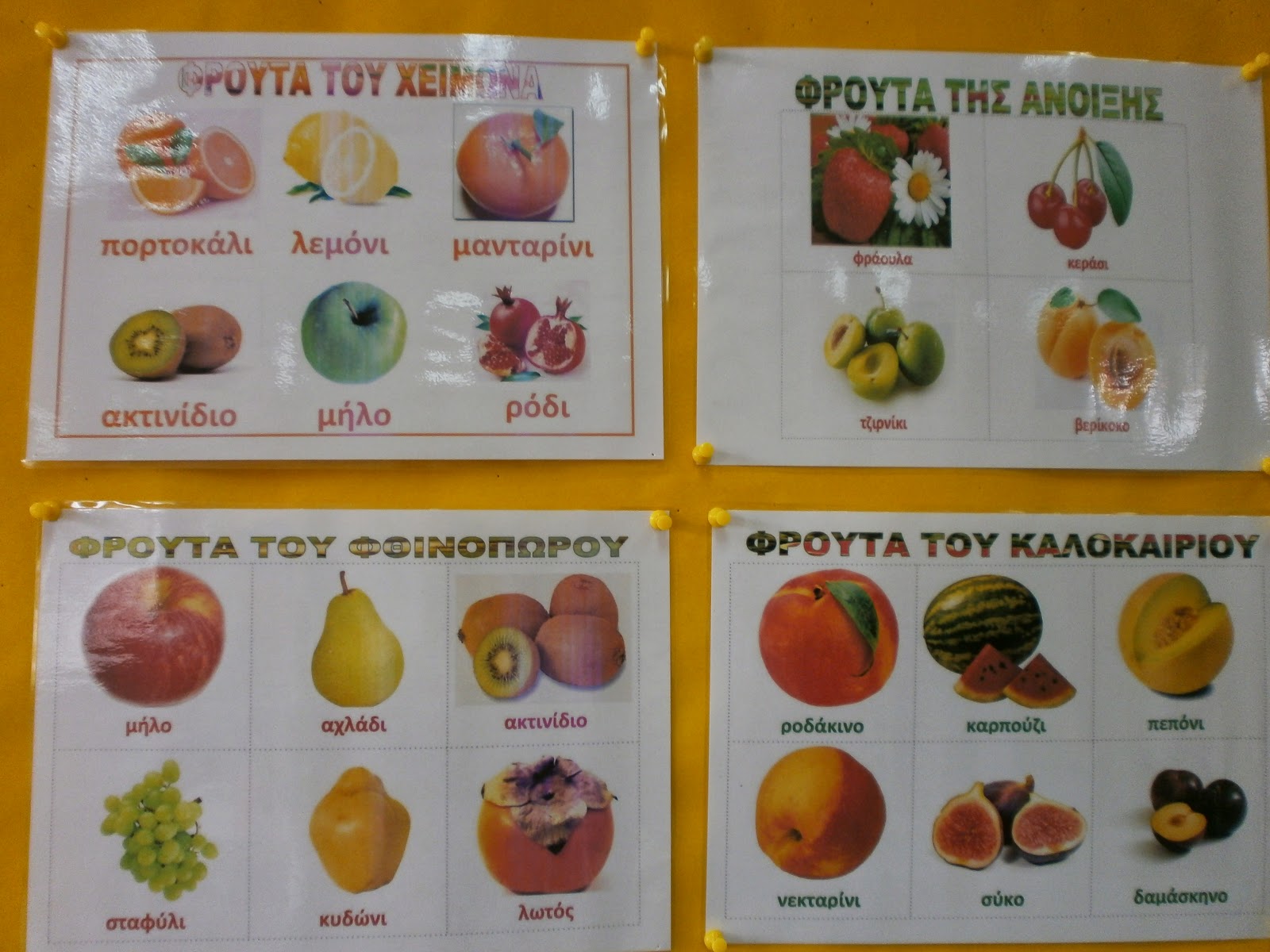Kids of World...: Φρούτα και λαχανικά της Άνοιξης!!!