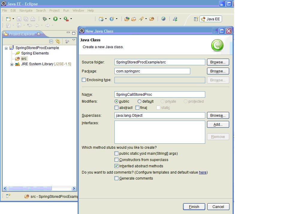 Techical Tutorials: Spring Stored Procedure Example with Database as ...