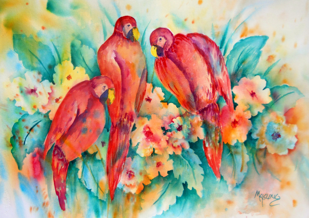 Martha Kisling Art With Heart : COLORFUL FRIENDS