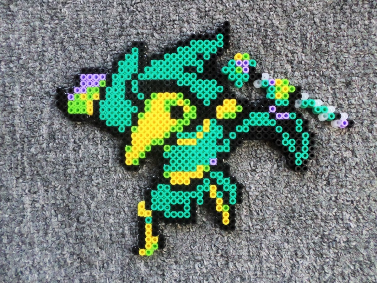 Long Black Fingers : Shovel Knight Perler Beads