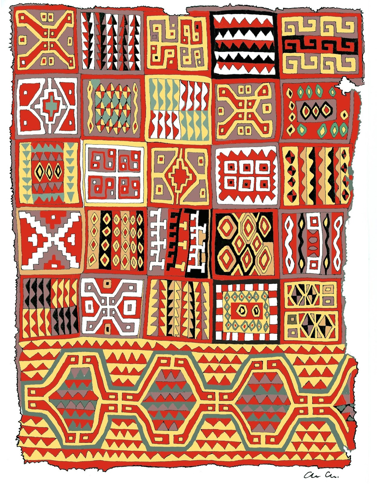 Solomons Blondes: Crespi Alphabet and Inca Textiles