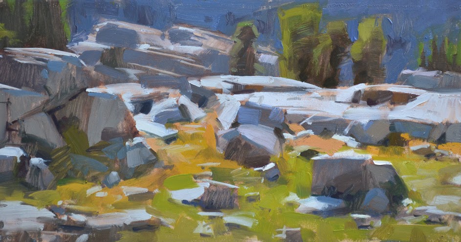 Carol Marine's Painting a Day: Rock Blocks