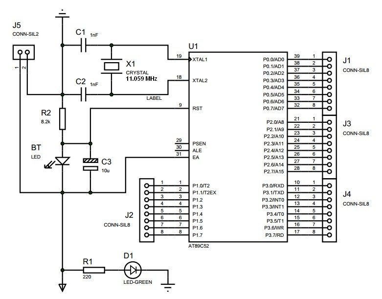 Sistema Simplificado ATMEL 89s52 ~ Network UAGRM