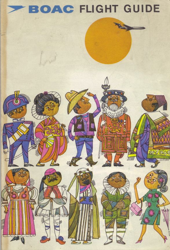 Airline memorabilia: BOAC flight guide