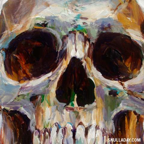 100 Painted Skulls #97