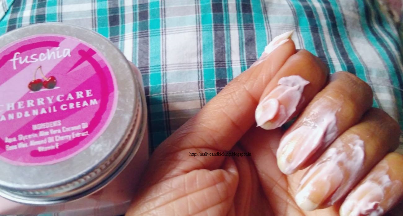 Alive n Kicking: Fuschia Cherry Care Hand & Nail Cream Review