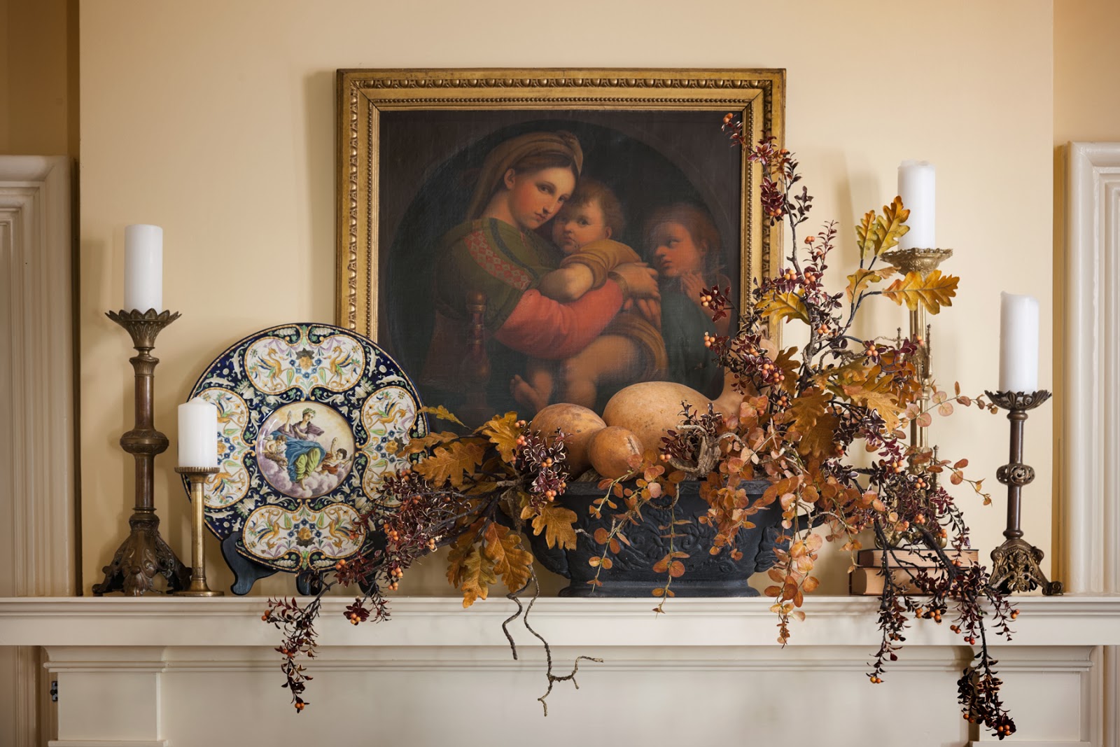 The Domestic Curator: 55 Inspired Mantels For Thanksgiving