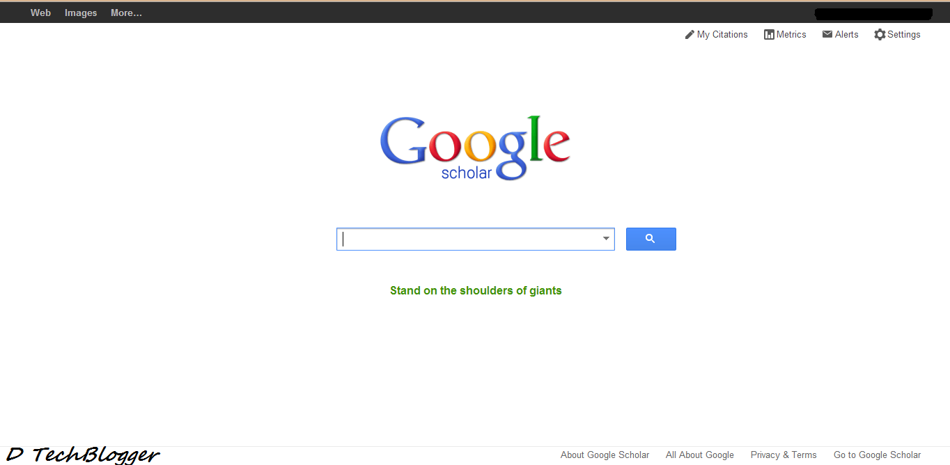 D TechBlogger: Google Services : What is Google Scholar?