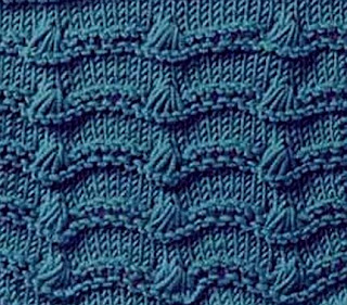 Knitting Galore: Saturday Stitch: Scalloped Shell Stitch