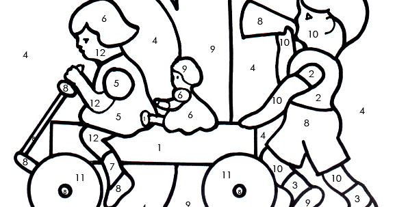 Crayon Palace: Color-by-number: The Wagon Ride