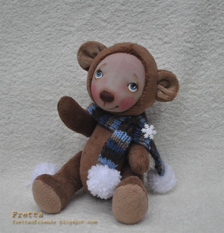 Fretta: 10" Teddy Doll (Baby Teddy). Collectible Art & Play Doll. Child ...