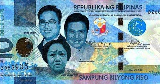 Philippines New 10 Billion Peso Bill - Traffic-Hunger