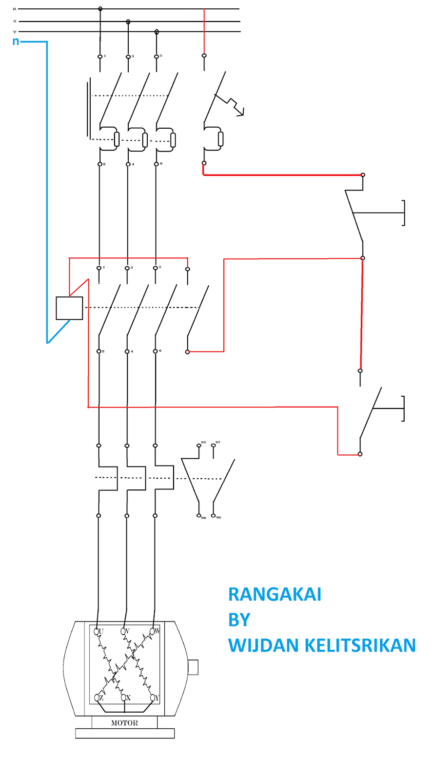 Rangkaian Direct Online (DOL) Starter, rangkaian kontrol paling ...