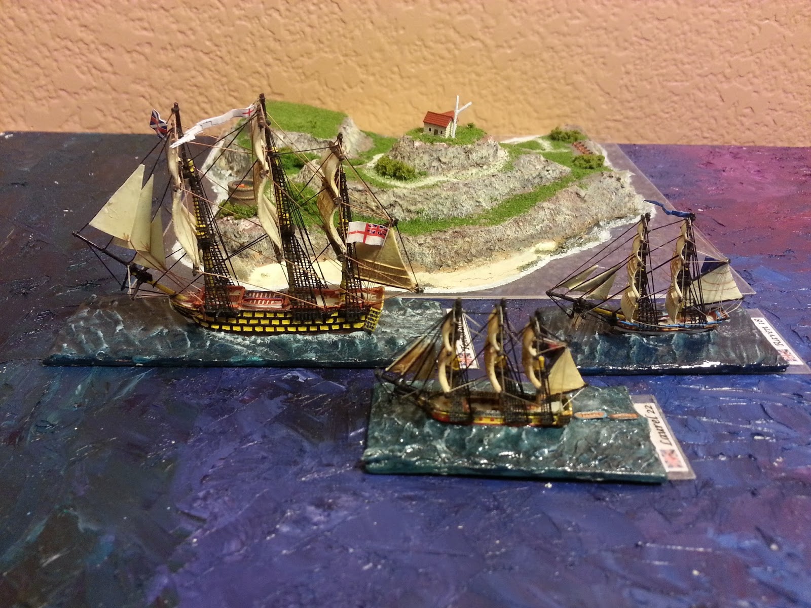 A Miniatures Hobby Room: GHQ 22 Gun Post Ship HMS Laurel