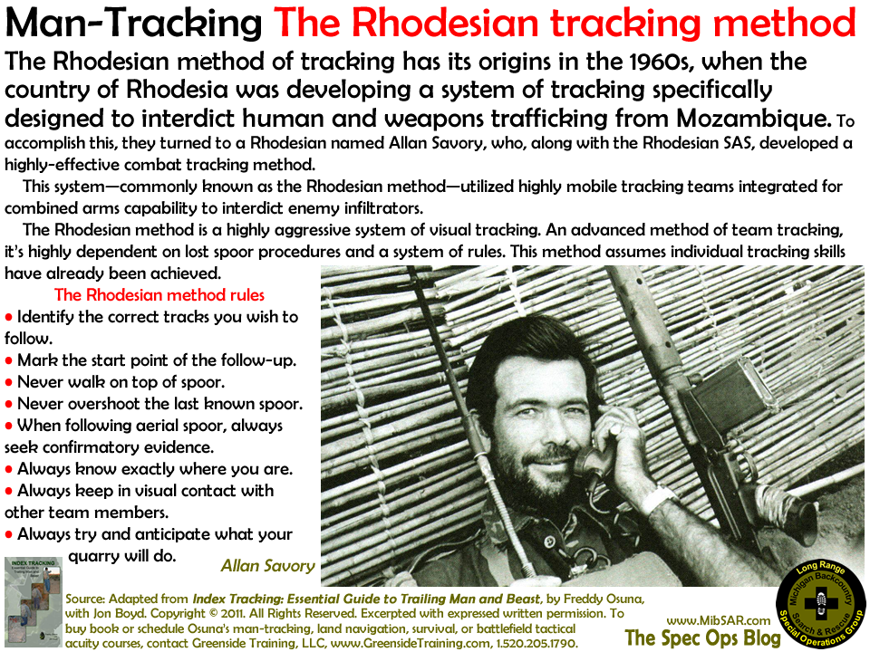 The Spec Ops Blog: MAN-TRACKING: The Rhodesian tracking method