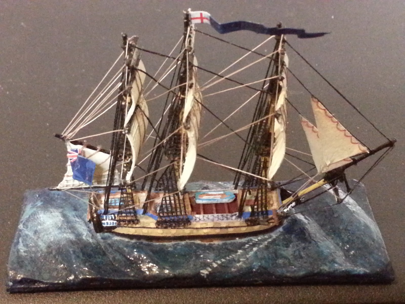 A Miniatures Hobby Room: Scratch Built 50 Gun Ship HMS Leopard