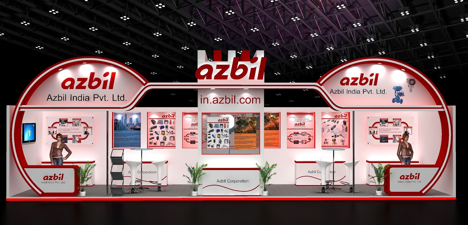 3D Stall designer: Azbil Stall Design