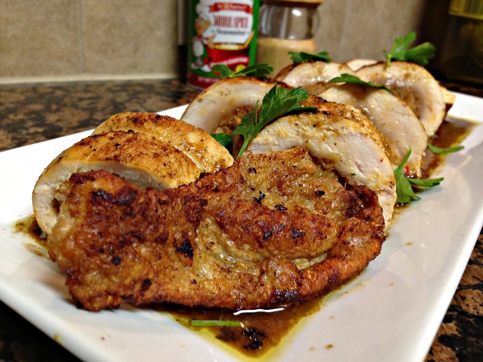 Über Bites: Chicken Boudin Roulade with Crispy Chicken Skin