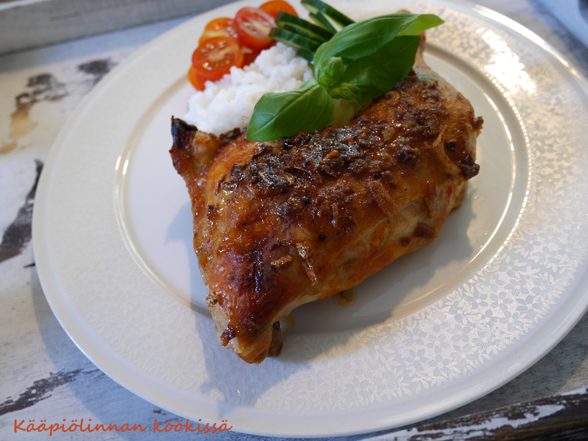Kääpiölinnan köökissä: Hedelmäiset broilerin koipireisipalat