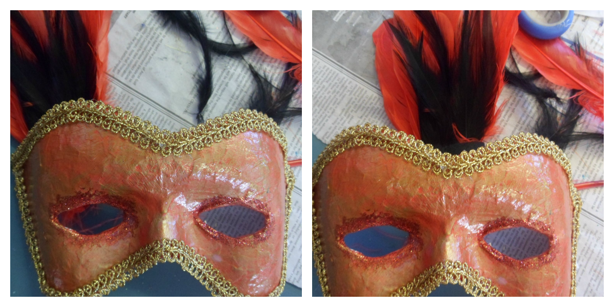 The Whiteboard Witch: Making Venetian Masks - Decorating