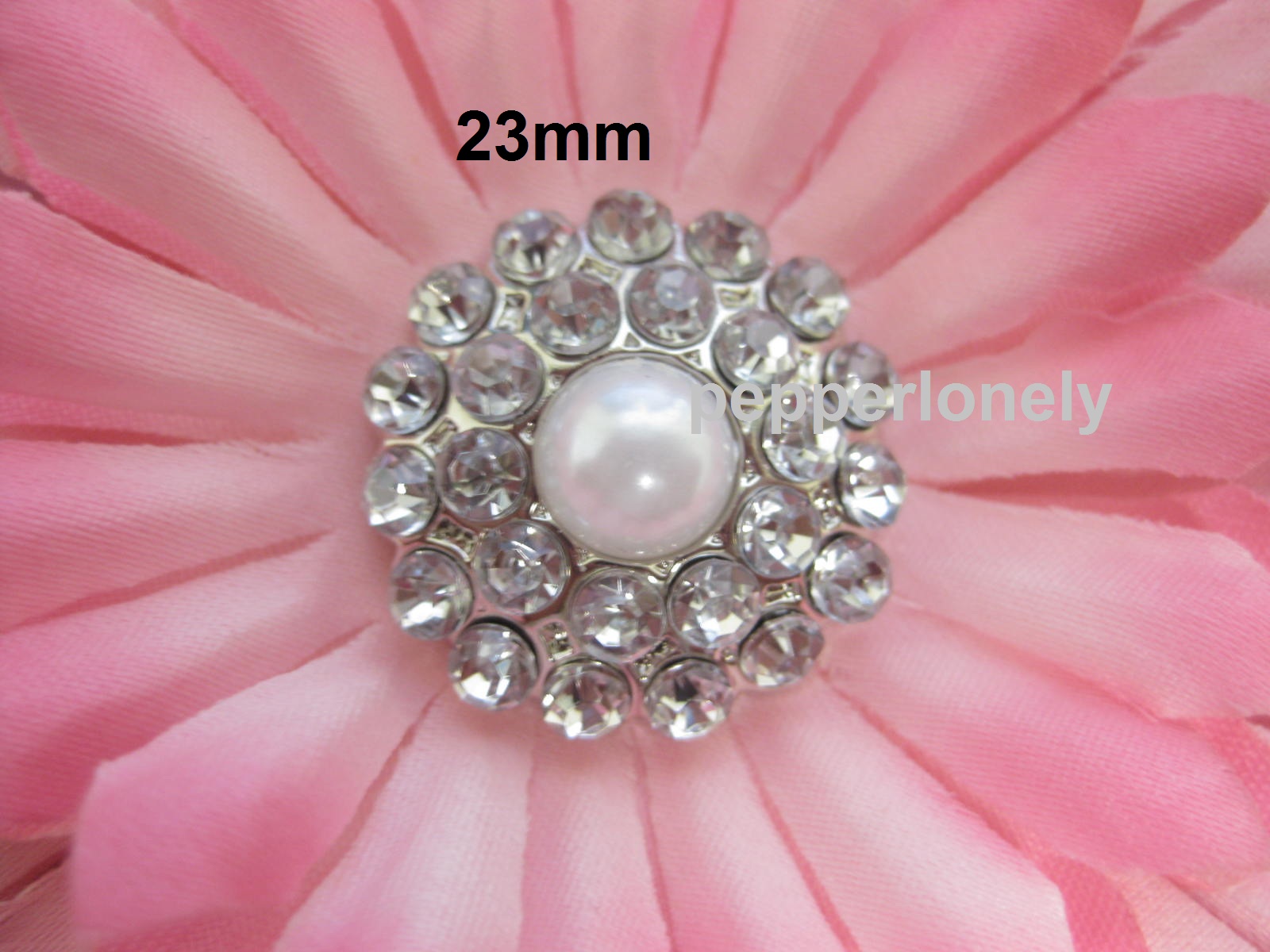 PepperLonely: Acrylic Rhinestone Buttons With Shank For Flower Center ...