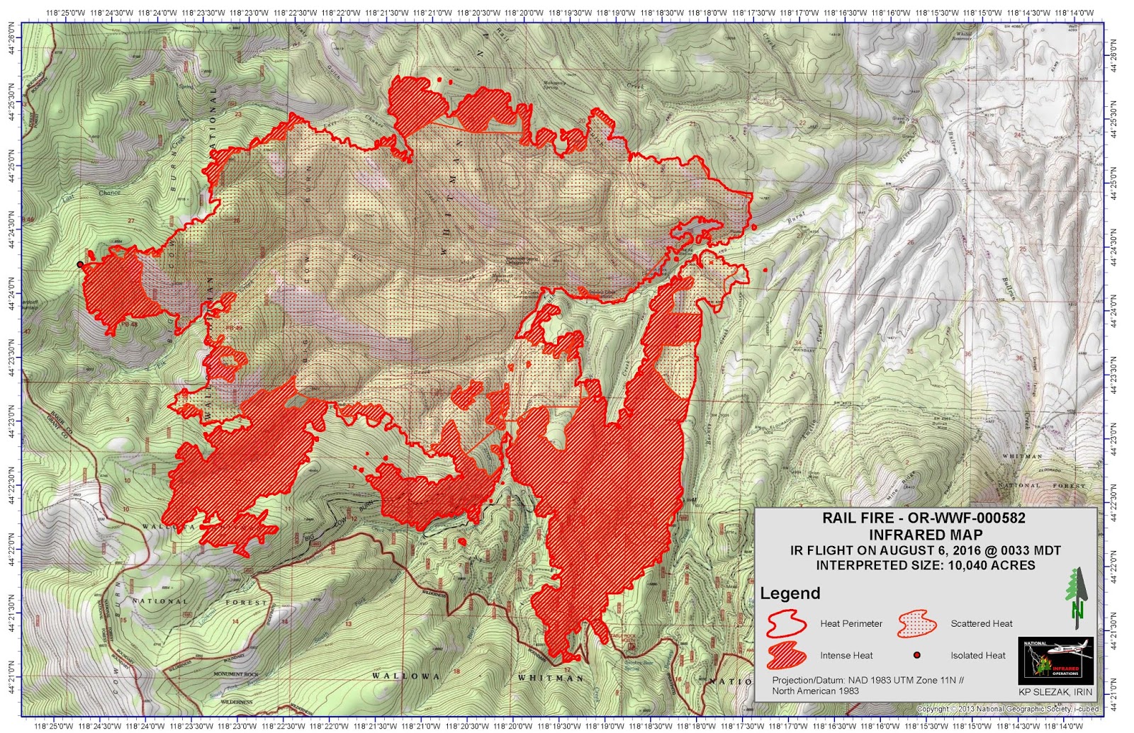Blue Mountain Fire Information: Rail Fire Update- Aug. 6, 2016