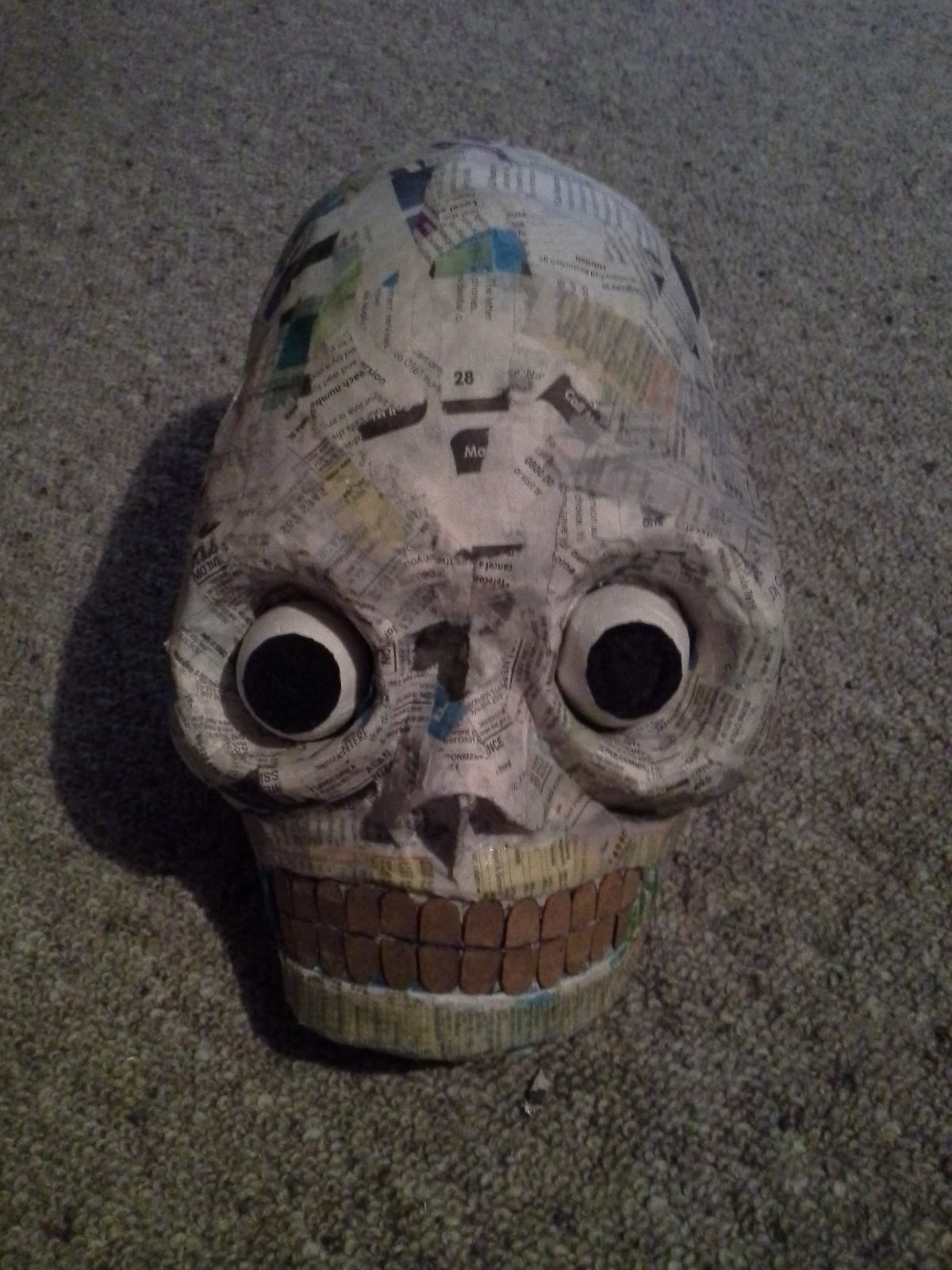 Mayan skull mask