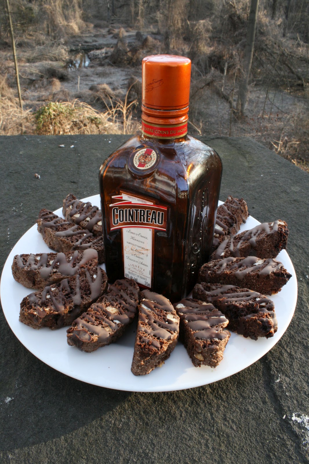 Owl at Home: Triple Sec Chocolate Biscotti with Toasted Walnuts