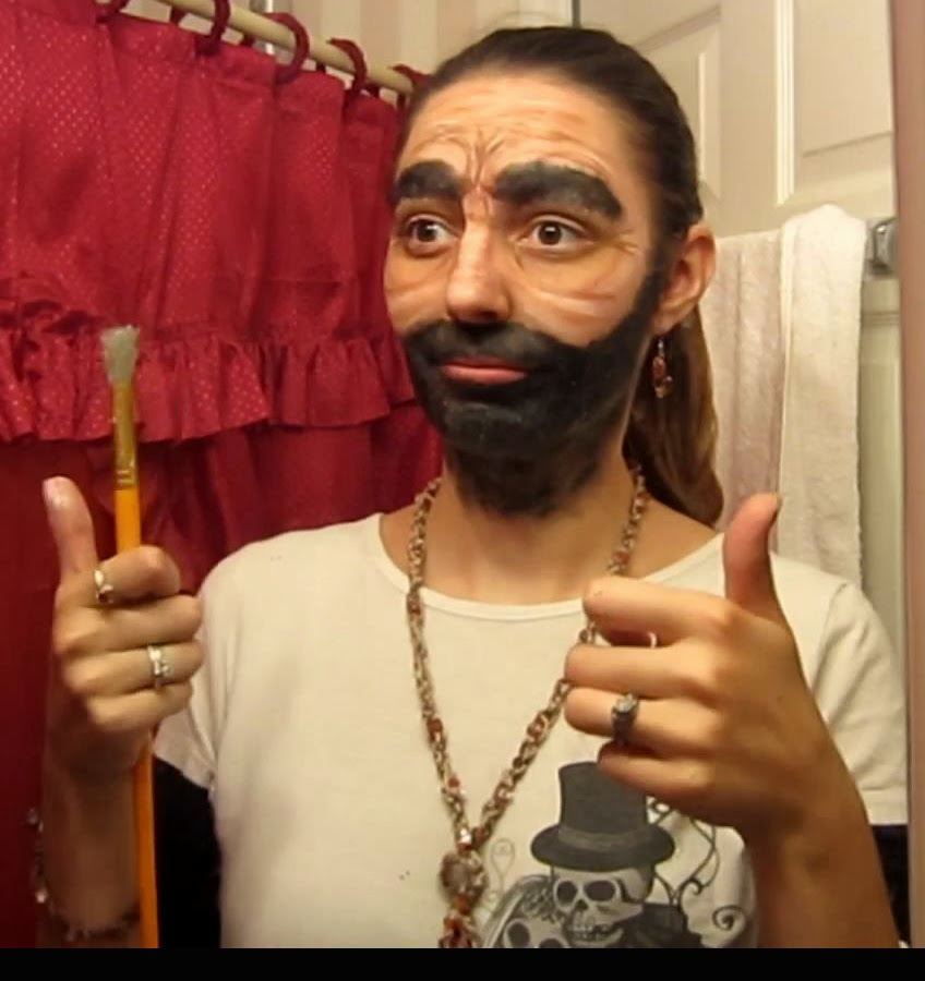 EasyMeWorld: Halloween Hobo Face Painting Tutorial