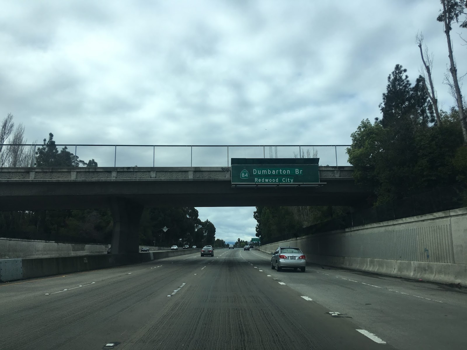 California State Route 84 west from Interstate 880 over the Dumbarton ...