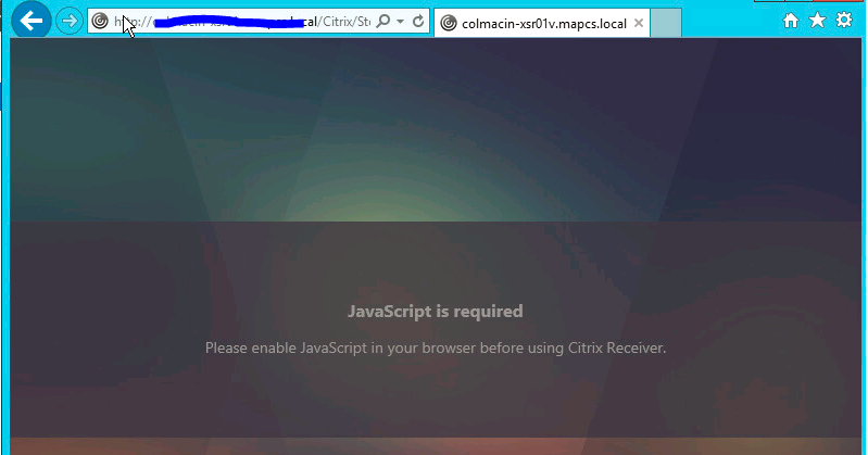 Citrix Troubleshooting Steps: Please enable javascript in your browser ...