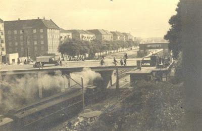 Valby og København, før og nu: S-tog Valby Station 1950 - Gamle perron