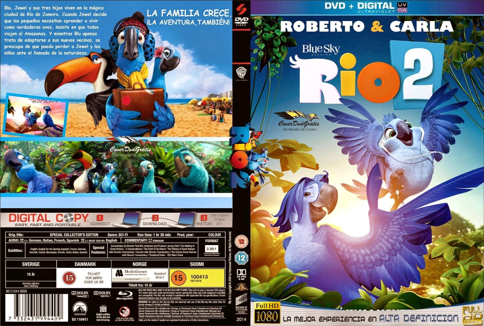 Cover: Rio 2 dvd