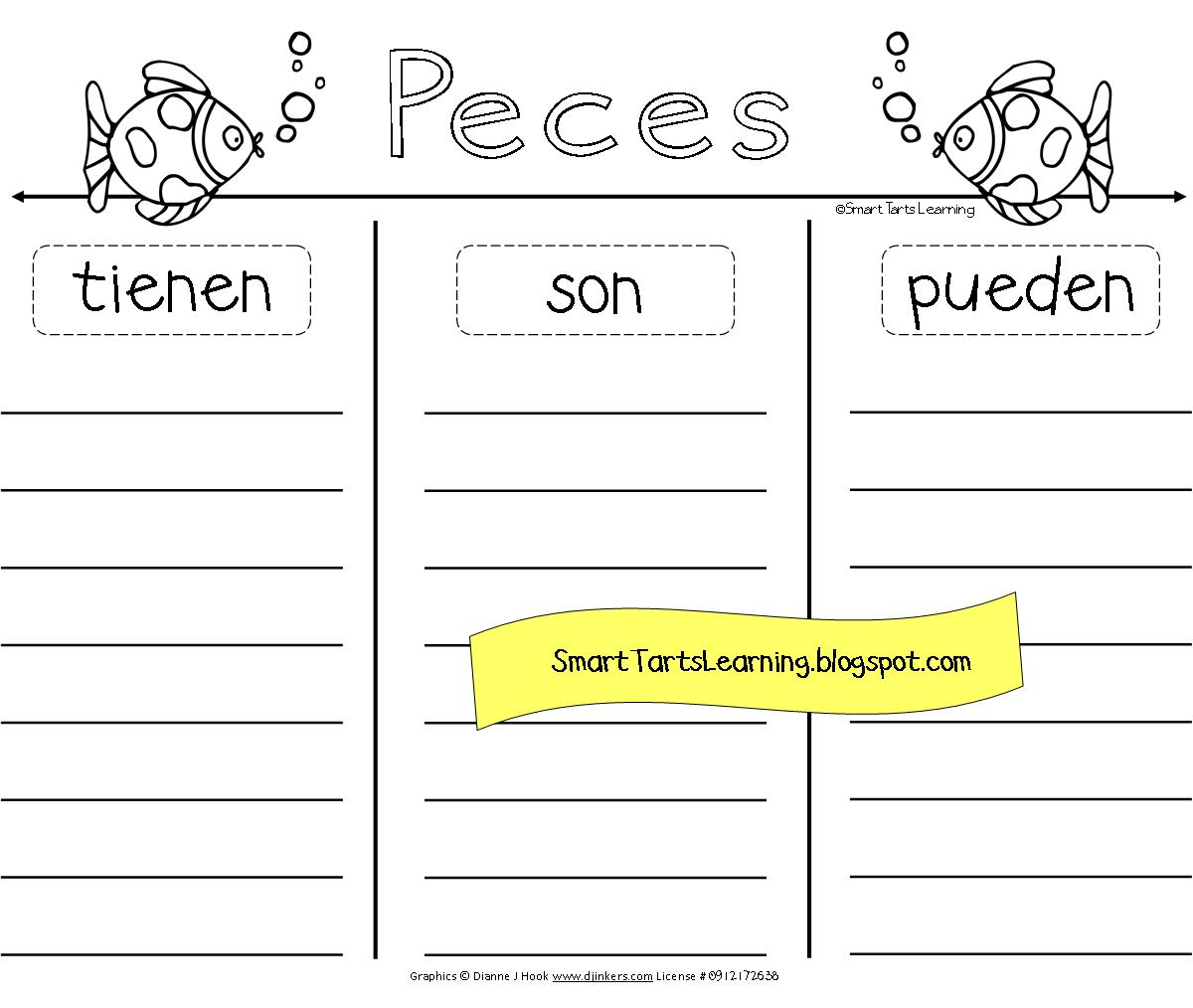 SmartTartsLearning: My First Spanish Post A Fishy Bundle... Olé!!