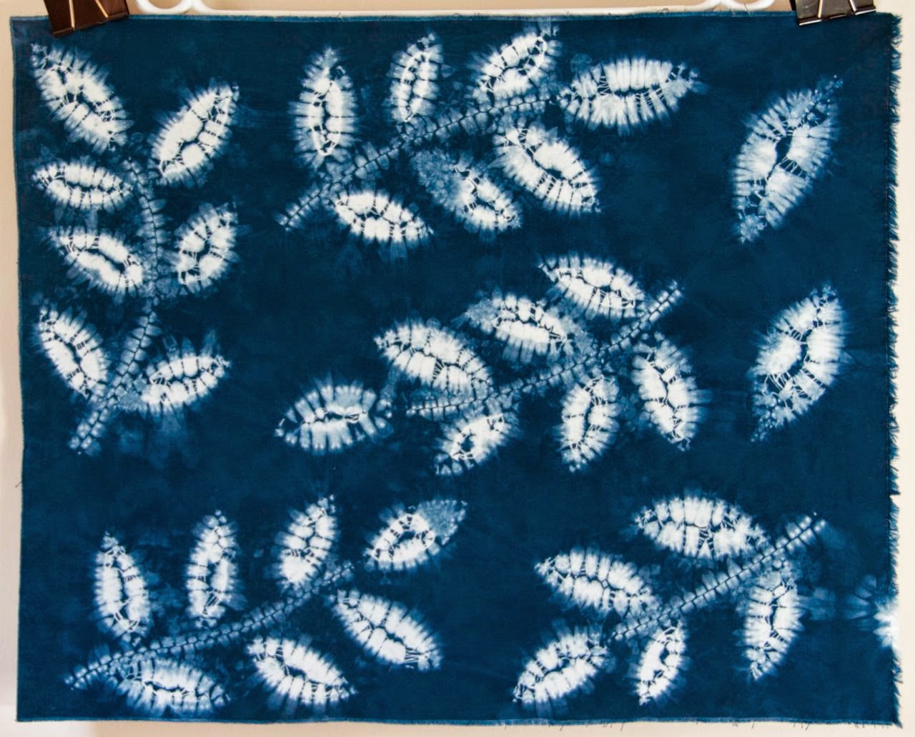 Momiji Studio: Kumo shibori (III): Leaves