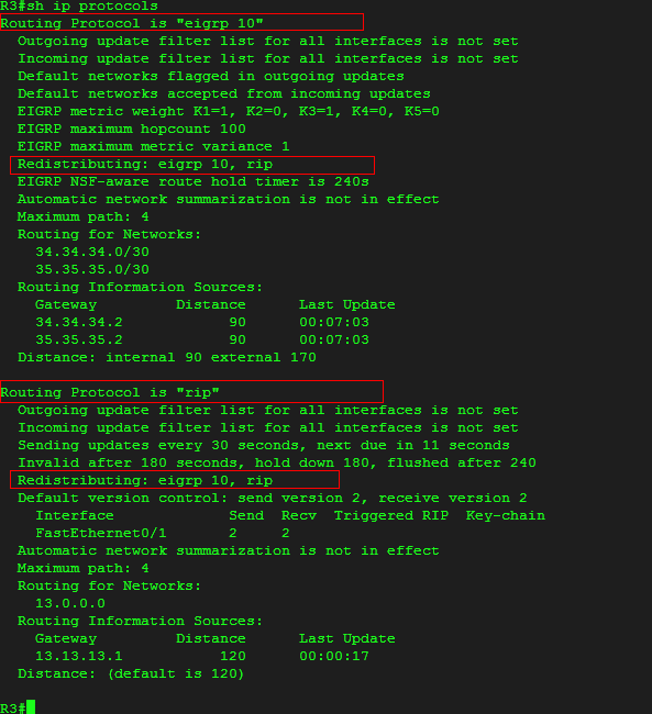 belajar cisco : Redistribute Rip Eigrp