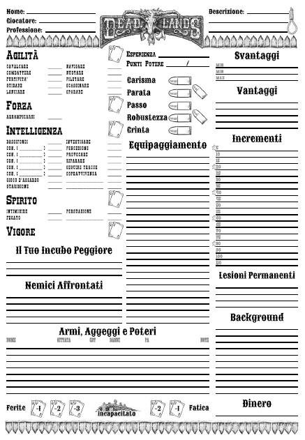 Deadlands classic form fillable character sheet - wiiptu