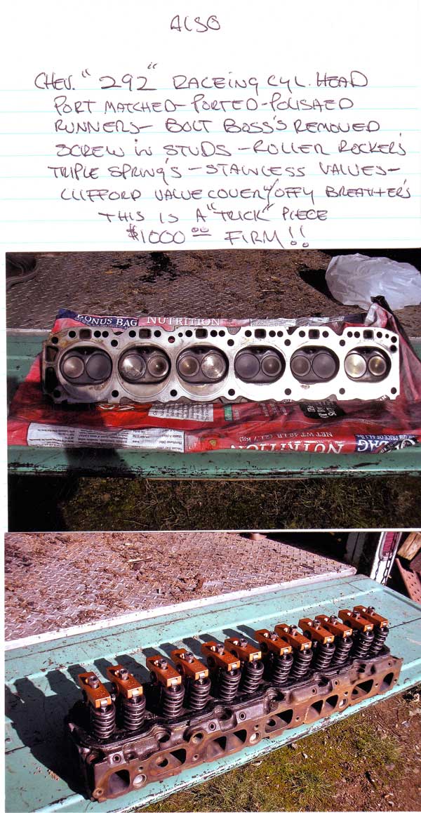 Chevy 292 Cylinder Head For Sale - Southern, Orego - Inliners ...