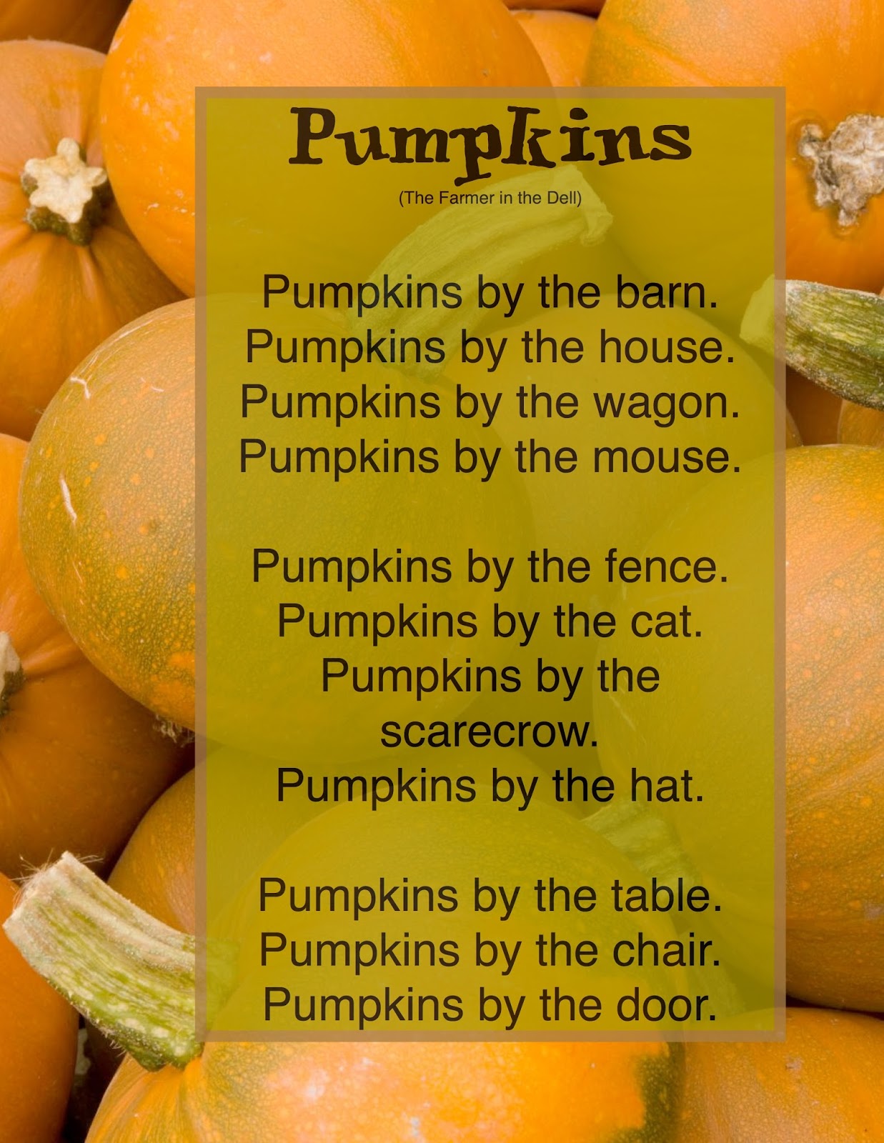 Kindergarten Kiosk: Pumpkin Thematic Unit for Early Learners & Free ...