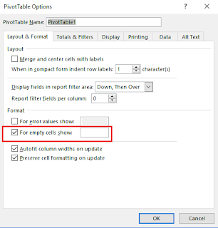 How to remove (blank) values in an Excel Pivot Table
