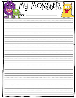 Mrs. Heeren's Happenings: Monster Descriptive Writing {Freebie}